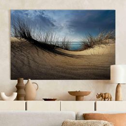 Bilderwelten Akustikbild Strand beige Motiv Schallschutzbild - Sandd&uuml;ne - D&uuml;nen K&uuml;che