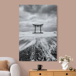 Akustikbild Japanisches Torii im Meer