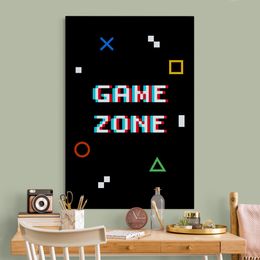 Akustikbild Pixel Spruch Game Zone