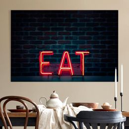 Akustikbild Eat - Neonsign
