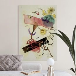 Bilderwelten Akustikbild originell beige Abstrakt Schallschutzbild - Wassily Kandinsky - Taches - Wandbild Wohnzimmer Schlafzimmer