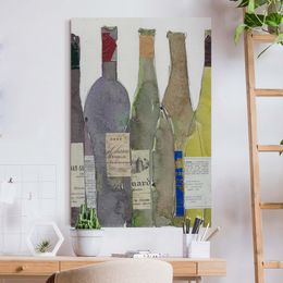 Bilderwelten Akustikbild Kulinarisch gr&uuml;n modern Schallschutzbild - Wein & Spirituosen IV - Getr&auml;nke Wohnzimmer Schlafzimmer