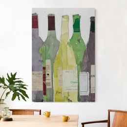 Bilderwelten Akustikbild Kulinarisch gr&uuml;n modern Schallschutzbild - Wein & Spirituosen III - Getr&auml;nke K&uuml;che