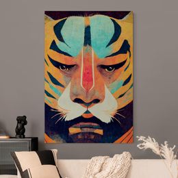 Akustikbild Bunte Tiger Illustration