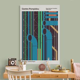 Akustikbild Centre Pompidou - Plakat