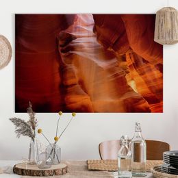 Bilderwelten Akustikbild Natur orange Motiv Schallschutzbild - Antelope Canyon - Amerika Wohnzimmer Schlafzimmer
