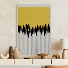 Bilderwelten Akustikbild originell beige Illustration Schallschutzbild - &Auml;hren - Wandbild Wohnzimmer Schlafzimmer