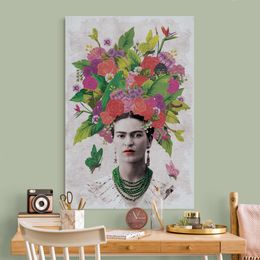 Akustikbild Frida Kahlo - Blumenportrait