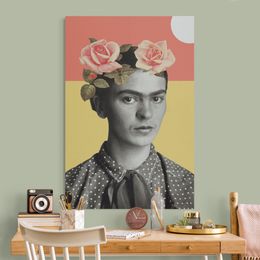 Akustikbild Frida Kahlo - Sonnenuntergang Collage