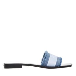 K by KARL LAGERFELD Karl Lagerfeld Slipper & Pantoletten - Skoot Ii Border Slide - Gr. 37 (EU) - in Blau - f&uuml;r Damen