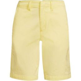 LANDS' END Chino-Bermudas 25 cm, Damen,  Gelb, by Lands' End