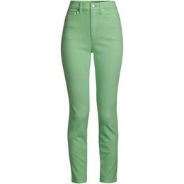 LANDS' END Slim Fit &Ouml;ko Jeans High Waist, Damen,  Blau, Elasthan/Baumwoll-Mischung/Polyester-Mischung, by Lands' End