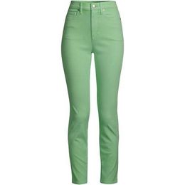 LANDS' END Slim Fit &Ouml;ko Jeans High Waist, Damen,  Gr&uuml;n, Elasthan/Baumwoll-Mischung/Polyester-Mischung, by Lands' End