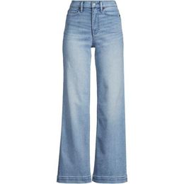 LANDS' END Recover Jeans High Waist mit weitem Bein, Damen,  Blau, by Lands' End