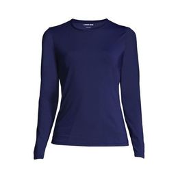 LANDS' END Badeshirt, Damen,  Blau, Nylon-Mischung, by Lands' End