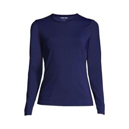 LANDS' END Badeshirt, Damen,  Blau, Nylon-Mischung, by Lands' End