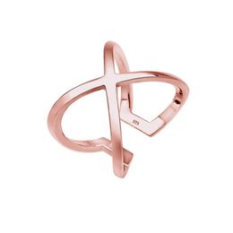 Elli Ring 'Kreuz' Damen Gr&ouml;&szlig;e 50/60 rosegold