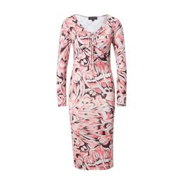 Dorothy Perkins Kleid Damen Gr&ouml;&szlig;e 38 beere / pink / rosa / wei&szlig; Winterkleid