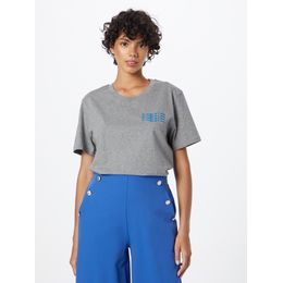 Les Petites Les Petits Basics T-Shirt Damen Gr&ouml;&szlig;e XL royalblau / grau