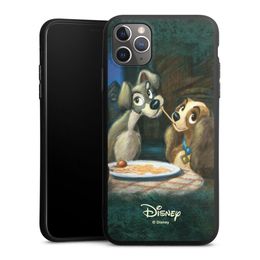 DeinDesign iPhone 11 Pro Max Handy Premium Silikon H&uuml;lle Handyh&uuml;lle schwarz Case Official Licensed Product Lady And The Tramp Disney Silikon Premium Case