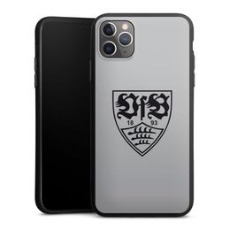 DeinDesign iPhone 11 Pro Max Handy Premium Silikon H&uuml;lle Handyh&uuml;lle schwarz Case Vfb Stuttgart Official Licensed Product Logo Silikon Premium Case