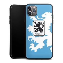 DeinDesign iPhone 11 Pro Max Handy Premium Silikon H&uuml;lle Handyh&uuml;lle schwarz Case Official Licensed Product Tsv 1860 M&uuml;nchen Coat Of Arms Silikon Premium Case
