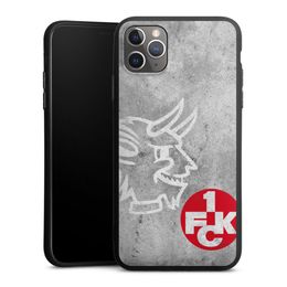 DeinDesign iPhone 11 Pro Max Handy Premium Silikon H&uuml;lle Handyh&uuml;lle schwarz Case 1. Fc Kaiserslautern Devil 1. Fck Silikon Premium Case