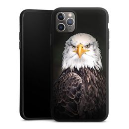 DeinDesign iPhone 11 Pro Max Handy Premium Silikon H&uuml;lle Handyh&uuml;lle schwarz Case Animals Bird Eagle Silikon Premium Case