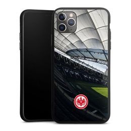 DeinDesign iPhone 11 Pro Max Handy Premium Silikon H&uuml;lle Handyh&uuml;lle schwarz Case Eintracht Frankfurt Official Licensed Product Stadium Silikon Premium Case