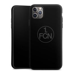 DeinDesign iPhone 11 Pro Max Handy Premium Silikon H&uuml;lle Handyh&uuml;lle schwarz Case 1. Fc N&uuml;rnberg Logo 1. Fcn Silikon Premium Case