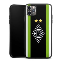 DeinDesign iPhone 11 Pro Max Handy Premium Silikon H&uuml;lle Handyh&uuml;lle schwarz Case Logo Gladbach Borussia M&ouml;nchengladbach Silikon Premium Case