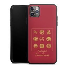 DeinDesign iPhone 11 Pro Max Handy Premium Silikon H&uuml;lle Handyh&uuml;lle schwarz Case Fc Bayern M&uuml;nchen Merchandise Fcb 125 Jahre Silikon Premium Case
