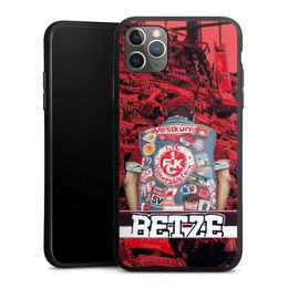 DeinDesign iPhone 11 Pro Max Handy Premium Silikon H&uuml;lle Handyh&uuml;lle schwarz Case 1. Fc Kaiserslautern 1. Fck Official Licensed Product Silikon Premium Case