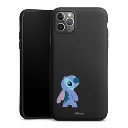 DeinDesign iPhone 11 Pro Max Handy Premium Silikon H&uuml;lle Handyh&uuml;lle schwarz Case Merchandise Disney Lilo & Stitch Silikon Premium Case