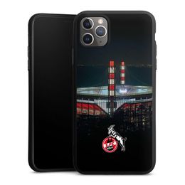 DeinDesign iPhone 11 Pro Max Handy Premium Silikon H&uuml;lle Handyh&uuml;lle schwarz Case Official Licensed Product Stadium 1. Fc K&ouml;ln Silikon Premium Case