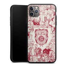 DeinDesign iPhone 11 Pro Max Handy Premium Silikon H&uuml;lle Handyh&uuml;lle schwarz Case Fcb 125 Jahre Fc Bayern M&uuml;nchen Official Licensed Product Silikon Premium Case
