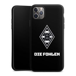 DeinDesign iPhone 11 Pro Max Handy Premium Silikon H&uuml;lle Handyh&uuml;lle schwarz Case Gladbach Borussia M&ouml;nchengladbach Die Fohlen Silikon Premium Case