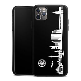 DeinDesign iPhone 11 Pro Max Handy Premium Silikon H&uuml;lle Handyh&uuml;lle schwarz Case Eintracht Frankfurt Skyline Sge Silikon Premium Case