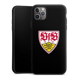 DeinDesign iPhone 11 Pro Max Handy Premium Silikon H&uuml;lle Handyh&uuml;lle schwarz Case Official Licensed Product Vfb Stuttgart Coat Of Arms Silikon Premium Case
