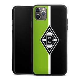 DeinDesign iPhone 11 Pro Max Handy Premium Silikon H&uuml;lle Handyh&uuml;lle schwarz Case Gladbach Bundesliga Borussia M&ouml;nchengladbach Silikon Premium Case