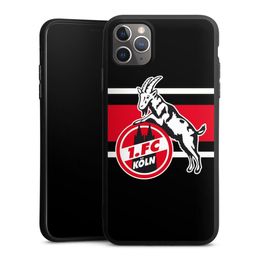 DeinDesign iPhone 11 Pro Max Handy Premium Silikon H&uuml;lle Handyh&uuml;lle schwarz Case 1. Fc K&ouml;ln Logo Official Licensed Product Silikon Premium Case