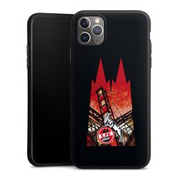 DeinDesign iPhone 11 Pro Max Handy Premium Silikon H&uuml;lle Handyh&uuml;lle schwarz Case 1. Fc K&ouml;ln Cologne Cathedral Official Licensed Product Silikon Premium Case