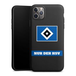DeinDesign iPhone 11 Pro Max Handy Premium Silikon H&uuml;lle Handyh&uuml;lle schwarz Case Statement Hsv Hamburger Sv Silikon Premium Case