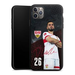 DeinDesign iPhone 11 Pro Max Handy Premium Silikon H&uuml;lle Handyh&uuml;lle schwarz Case Vfb Stuttgart Deniz Undav Official Licensed Product Silikon Premium Case