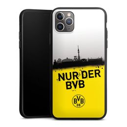 DeinDesign iPhone 11 Pro Max Handy Premium Silikon H&uuml;lle Handyh&uuml;lle schwarz Case Borussia Dortmund Statement Bvb Silikon Premium Case
