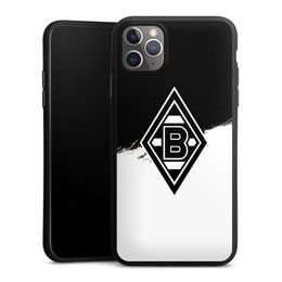 DeinDesign iPhone 11 Pro Max Handy Premium Silikon H&uuml;lle Handyh&uuml;lle schwarz Case Bmg Borussia M&ouml;nchengladbach Gladbach Silikon Premium Case