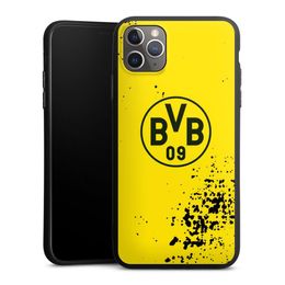 DeinDesign iPhone 11 Pro Max Handy Premium Silikon H&uuml;lle Handyh&uuml;lle schwarz Case Borussia Dortmund Borusse Official Licensed Product Silikon Premium Case