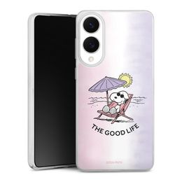 DeinDesign Galaxy S25 Edge Handy Silikon H&uuml;lle Case transparent Handyh&uuml;lle Snoopy Official Licensed Product Peanuts Silikon Case