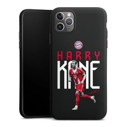 DeinDesign iPhone 11 Pro Max Handy Premium Silikon H&uuml;lle Handyh&uuml;lle schwarz Case Harry Kane Official Licensed Product Fc Bayern M&uuml;nchen Silikon Premium Case