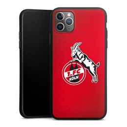 DeinDesign iPhone 11 Pro Max Handy Premium Silikon H&uuml;lle Handyh&uuml;lle schwarz Case 1. Fc K&ouml;ln Effzeh Official Licensed Product Silikon Premium Case